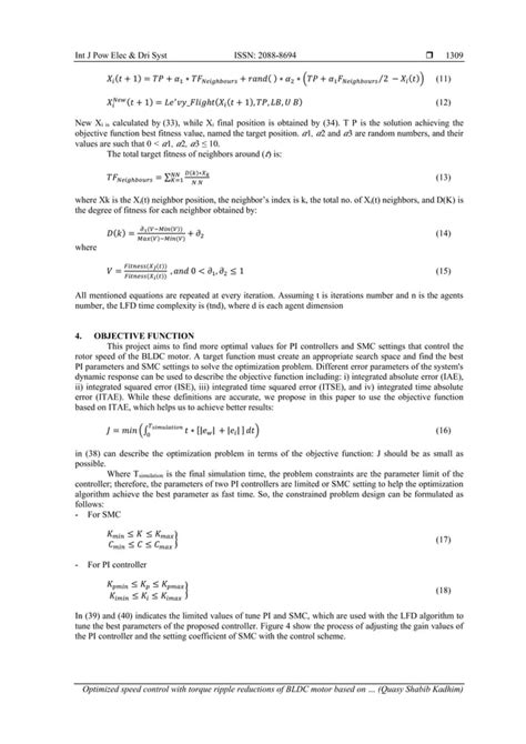 Optimized Speed Control With Torque Ripple Reductions Of Bldc Motor