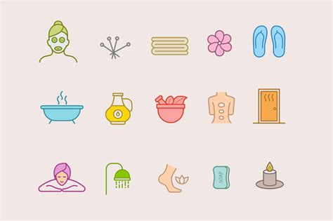 15 Spa Icons Creative Vip