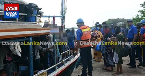 නීති විරෝධී ලෙස මුහුදු මාර්ග ඔස්සේ මෙරටින් විදෙස් රටකට යන්න හදපු පුද්ගලයන් 64 දෙනෙකු නාවික හමුදා