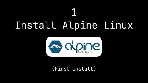Install Alpine Linux Default Options Youtube