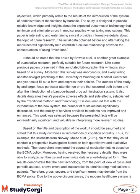 The Effect Of Medication Administration Through Barcodes On Nurses Free Essay Example