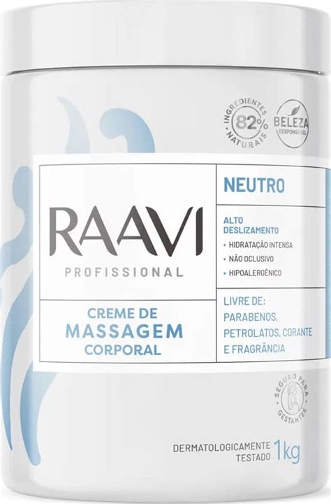 Creme De Massagem Neutro Raavi 1kg