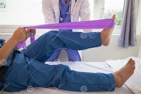 Doctors Are Examining Patient Muscle Injuries And Doing Physical