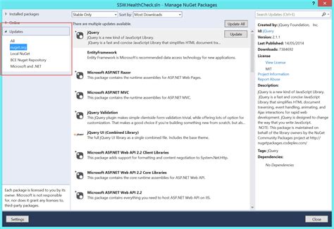 Do You Update Your Nuget Packages Sswrules