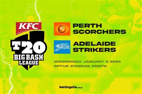 Big Bash League Betting Tips Perth Scorchers V Adelaide Strikers