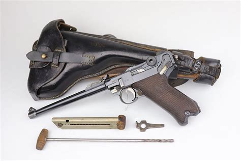 Scarce Erfurt Artillery Luger Rig Matching Stock Legacy Collectibles