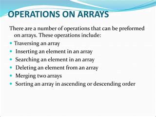 Array Updated Ppt