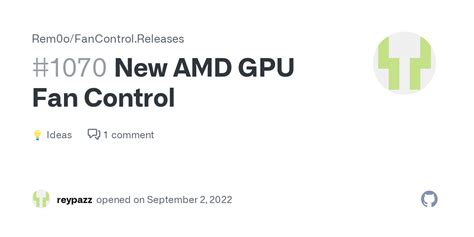 New Amd Gpu Fan Control · Rem0o Fancontrolreleases · Discussion 1070