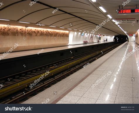 Subway Station In Athens Greece Stock Photo 34701193 Shutterstock
