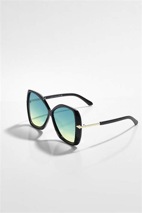 Oversized Tinted Lens Sunglasses Boohoo Uk