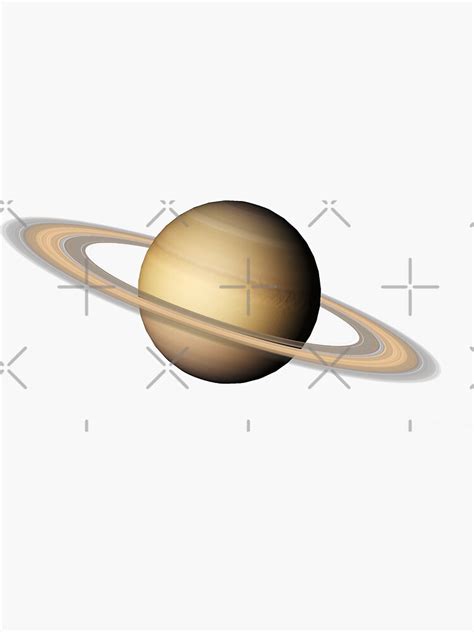 Saturn Planet Space Sticker By Qraphs Redbubble