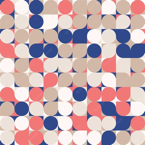 Premium Vector Random Colored Abstract Geometric Mosaic Pattern
