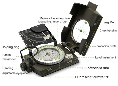 Engineer Compass Prismatic Compass The Survival Island