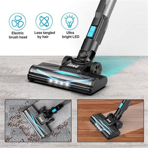 Inse Cordless Vacuum Cleaner 6 In 1 Powerful Suction Lightweight Stick