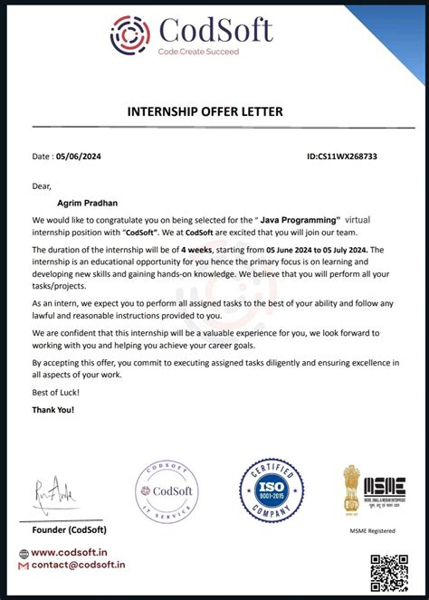 agrim pradhan on linkedin internship careergrowth softwaredevelopment java codsoft…