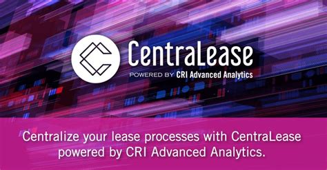how centralease simplifies lease accounting cri advanced analytics posted on the topic linkedin