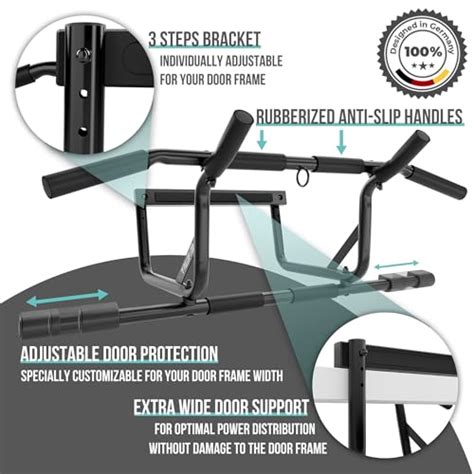 Pullup And Dip Pull Up Bar For Door Frames For Hanging Without Screws And