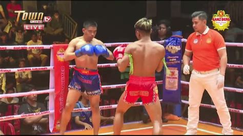 Kun Khmer Rules ទះមួយដៃឆ្វេងនេះឆ្អល់បាត់ អេលីត សាន់ 🇰🇭 Vs🇹🇭 ខេបធៀនសៀន