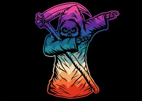 Dabbing Grim Reaper Poster By Ari Yanda Displate