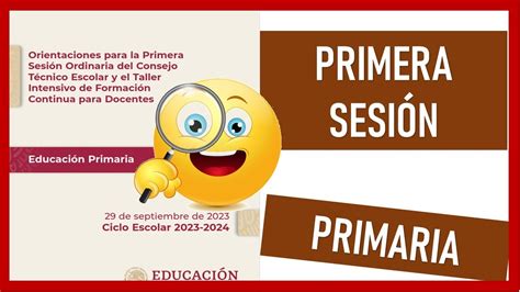 PRIMERA SESIÓN ORDINARIA DE CTE 2023 2024 YouTube