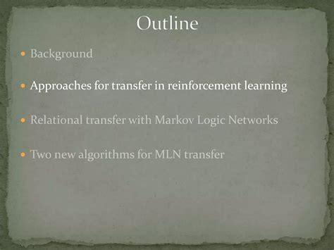 Relational Transfer In Reinforcement Learning Ppt Free Download
