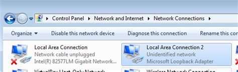 Configuring The Loopback Adapter On Microsoft Windows
