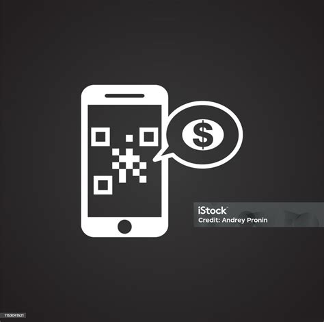 그래픽 및 웹 디자인에 대 한 배경에 바코드 관련 아이콘 간단한 그림 웹 사이트 버튼 또는 모바일 앱에 대 한 인터넷 개념 기호입니다 Qr코드에 대한 스톡 벡터 아트 및