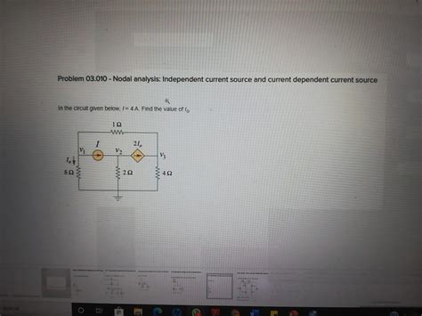 Solved Problem 03 010 Nodal Analysis Independent Current Chegg Com