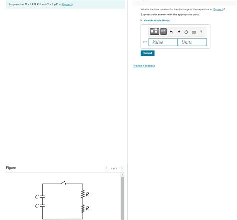 Solved Suppose That R3kΩkΩ ﻿and C2μf ﻿in Figure 1figure