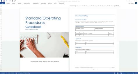Standard Operating Procedure Sops Templates Templates Forms