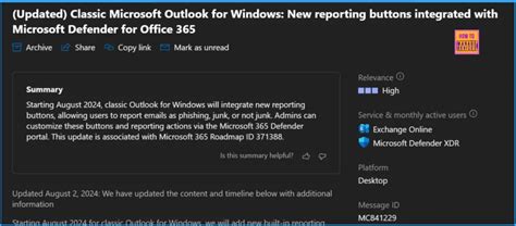 Report Button Not Removed In Classic Outlook After Setting Use A Non