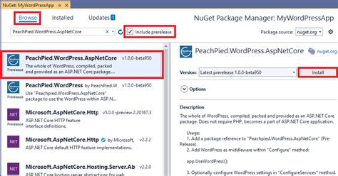 Asp Net Core With Wordpress Peachpie Documentation
