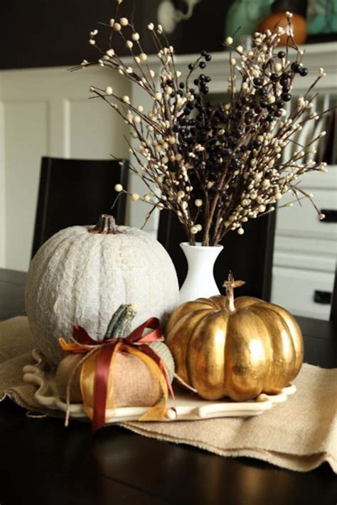 34 Pumpkin Decorations To Make For Fall Fall Pumpkin Centerpieces
