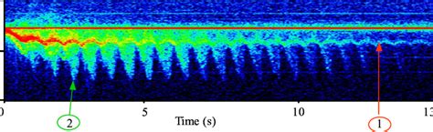A Spectrogram Of The Human Doppler Signature At The Distance Range Of