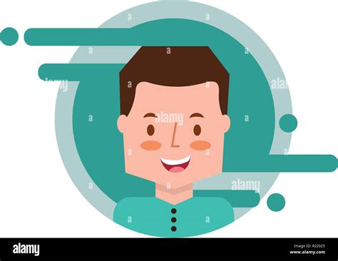 Man Face Cartoon Character Image Vector Illustration Stock Vector Image