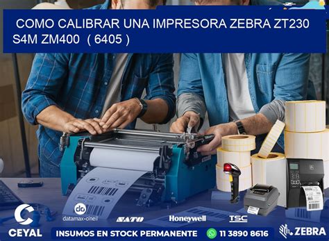 Como Calibrar Una Impresora Zebra Zt230 S4m Zm400 6405 Imprimir