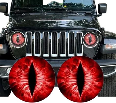 Beast Eyes Headlight Decals Pair Funny Decals For Truck Car Body