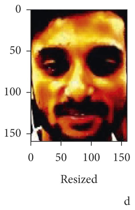 A Original Face Image B Mtcnn Algorithm Minimized The Unwanted