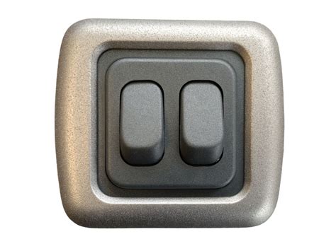 Cbe Double Light Switch With Surround Campervan Conversion Parts Clearcut Conversions