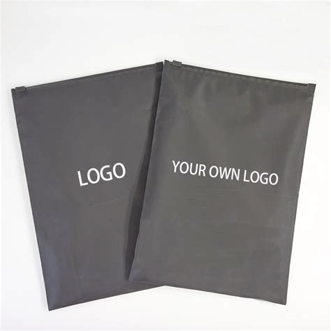 Custom Biodegradable Plastic Packaging Bags T Shirt Frosted Zipper Bag