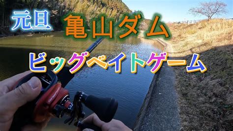【亀山ダム】元旦からビッグベイトゲーム＃亀山ダム＃ビッグベイト＃アブガルシア Youtube