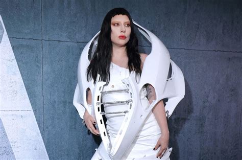 Lady Gaga Wears Car Part Dress At Chromatica Ball La Premiere