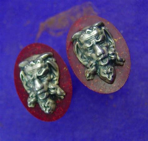 Vintage Devil Cufflinks Hickok Jewelry Bakelite D Gem