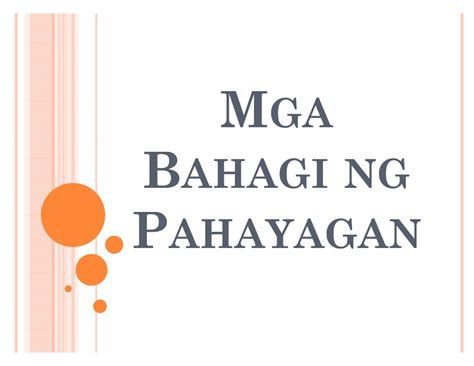 Mga Bahagi Ng Pahayagan Philippin News Collections