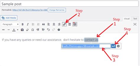 A Simple Way To Add A Link To An Email Address In WordPress JustFreeWPThemes