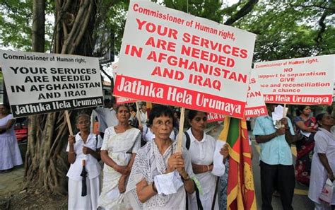 Protesters Led By Buddhist Monks Oppose Un Human Rights Officials