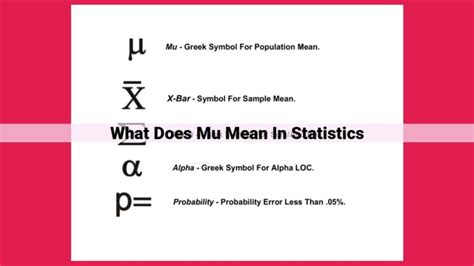 Mu µ The Key to Understanding Data Distribution in Statistics