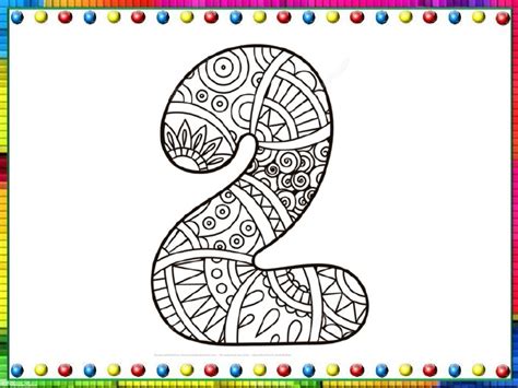 Цифри в розмальовках