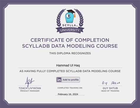 Ilan Ackerman On Linkedin Data Modeling Course Completion Certificate