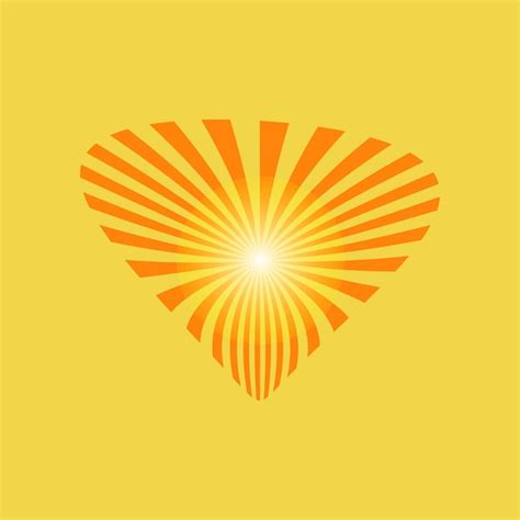 Premium Vector Love Sunburst Seamless Pattern